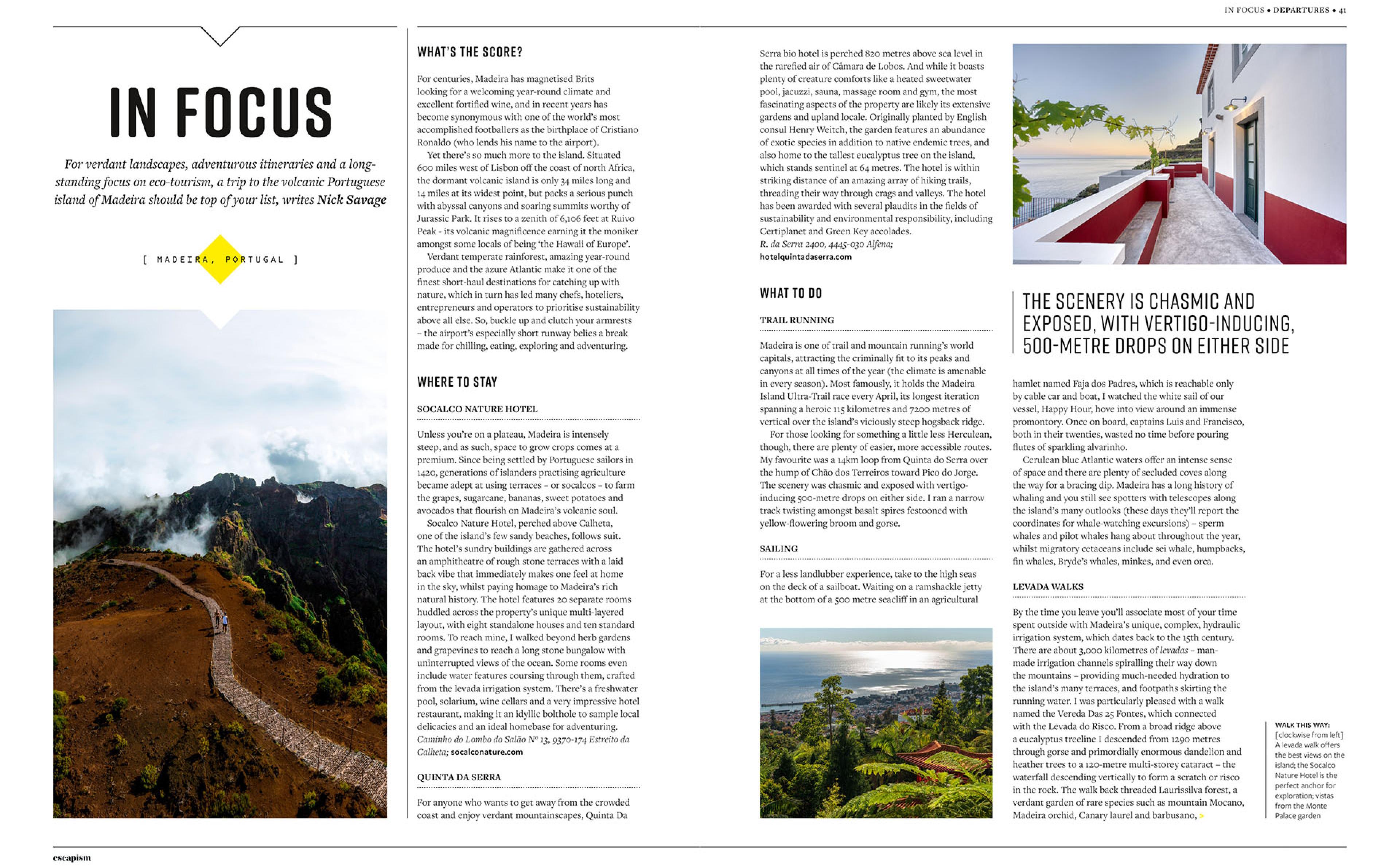 Read the magazine | Escapism