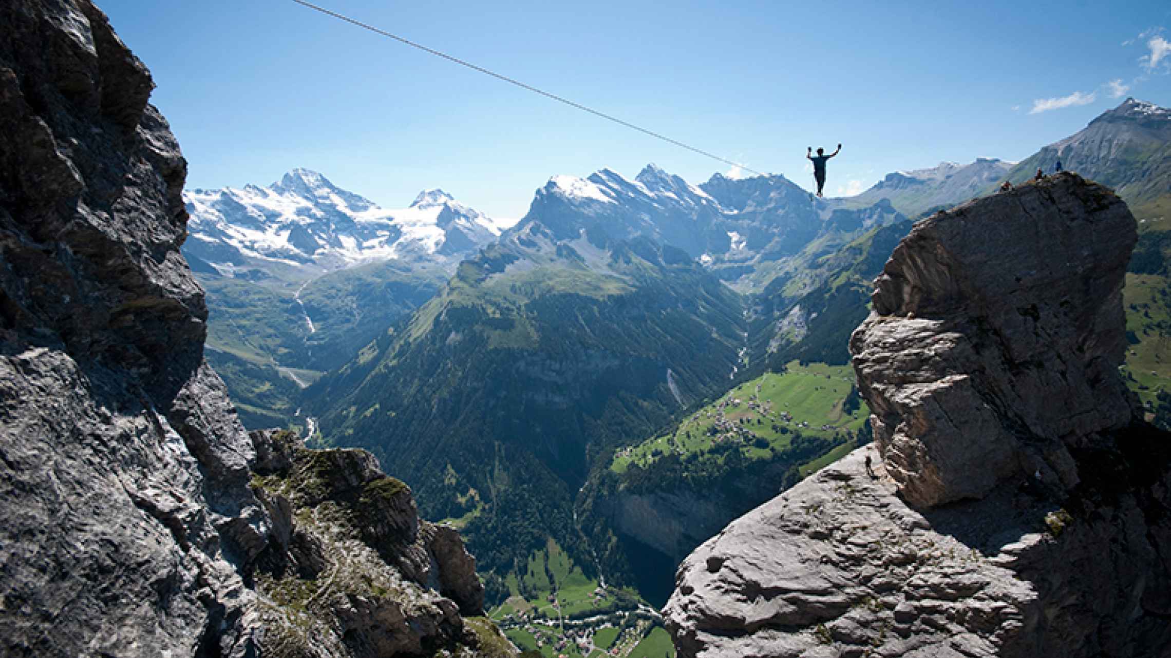 Walking a 3,000-ft highline with Faith Dickey | Escapism